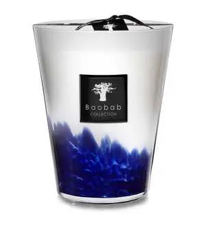 BAOBAB COLLECTION Feathers Touareg Candle - Blue