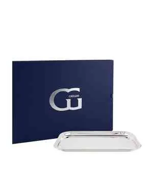GREGGIO Plated Georgian Rectangular Tray - Silver