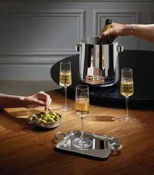 Christofle Plated Graphik Champagne Cooler