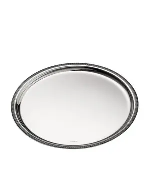Christofle Malmaison Round Tray - Silver