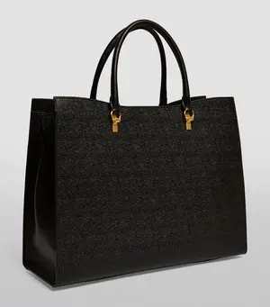 Thom Browne Large Leather Duet Tote Bag