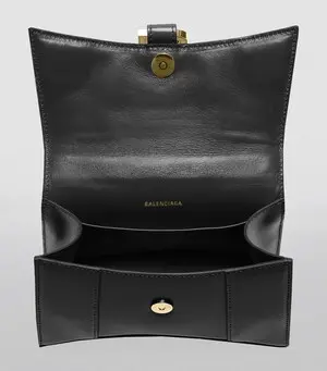 Balenciaga Xs Hourglass Top-handle Bag - Black