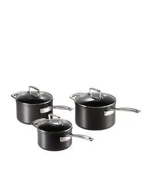 LE CREUSET Toughened Non-stick Sauce Pans - Black