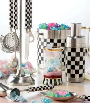 MACKENZIE-CHILDS Courtly Check Cocktail Shaker