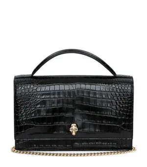 Alexander McQueen Skull Top Handle Bag - Black