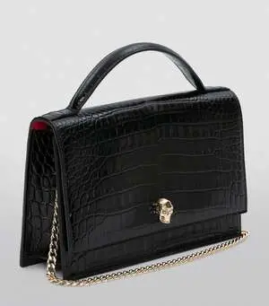 Alexander McQueen Skull Top Handle Bag - Black
