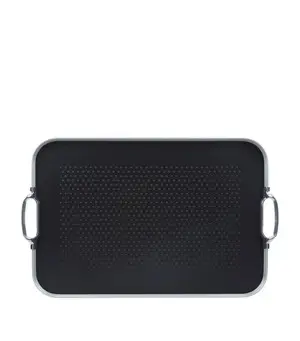 KAYMET Rubber Grip Cut Out Handle Tray