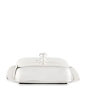 GREGGIO Plated Georgian Rectangular Butter Dish - Silver