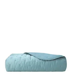 YVES DELORME Triomphe Super King Bedspread - Green