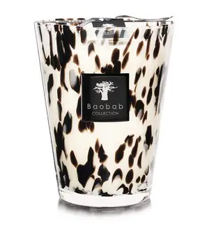 BAOBAB COLLECTION Pearls Candle - Black