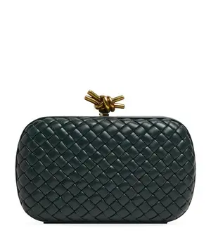 Bottega Veneta Leather Knot Minaudiere Clutch