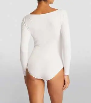 Falke Cotton-blend Bodysuit - Ivory