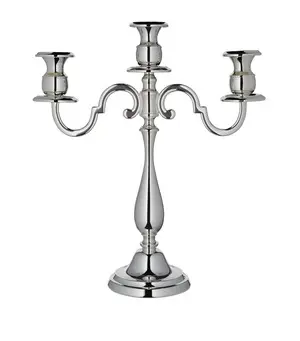 GREGGIO Three-arm Candelabra - Silver