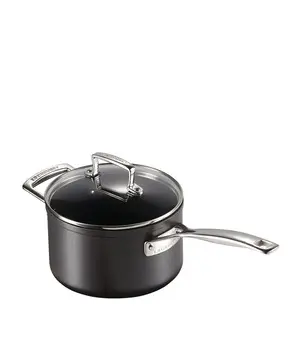 LE CREUSET Toughened Non-stick Saucepan - Black