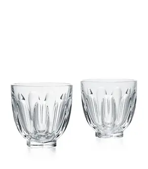 THE MARTHA, BY BACCARAT Set Of 2 Faunacrystopolis Harcourt Glasses - Clear