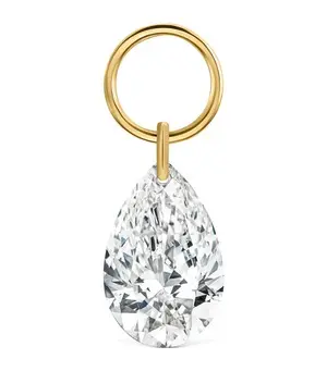 MARIA TASH Yellow Diamond Pear Charm - Gold
