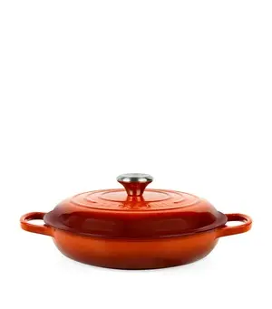 LE CREUSET Cast Iron Shallow Casserole Dish - Pink