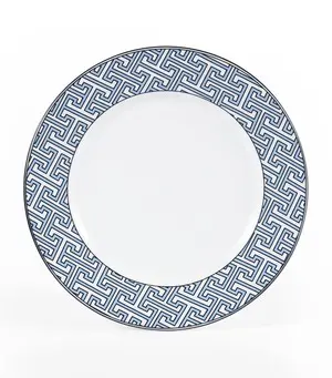 O.W.LONDON Set Of 2 Maze Dessert Plates - Blue