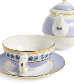 Halcyon Days Shell Garden Floral Tea For One Set