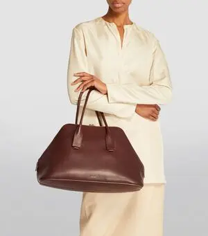 THE ROW Leather Devon Tote Bag