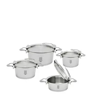 FISSLER Solea Novo 4-piece Cookware Set - Silver