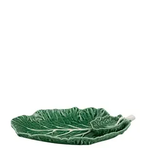 BORDALLO PINHEIRO Cabbage Platter With Bowl - Green