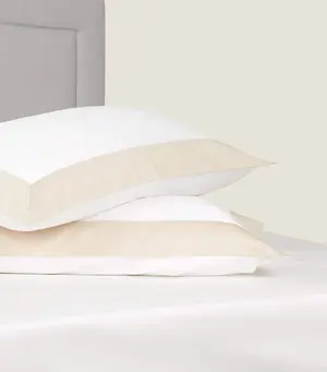 Frette Bold Square Pillowcase - Beige