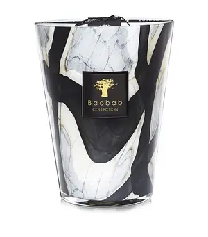 BAOBAB COLLECTION Stones Marble Maxi Candle - Grey
