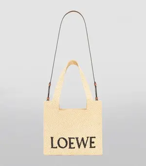 Loewe X Paula's Ibiza Font Medium Tote Bag - Beige