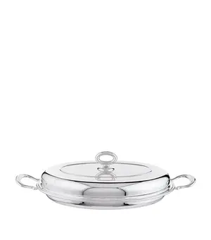 GREGGIO Plated Georgian Oval Serving Dish - Silver