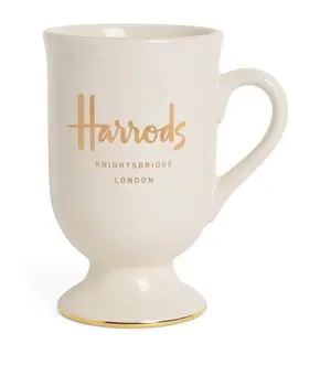 Harrods Pedestal Logo Mug - Ivory