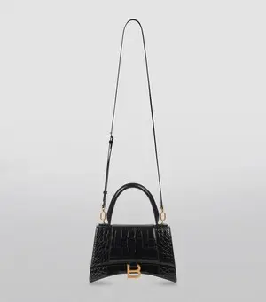 Balenciaga Hourglass Top-handle Bag - Black