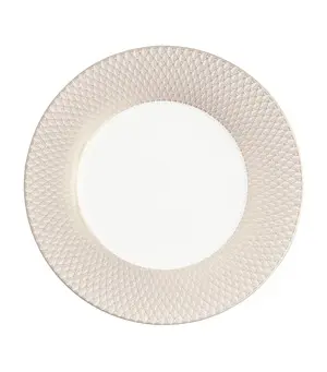 Christofle Porcelain Malmaison Platinum Impériale Underplate - Silver