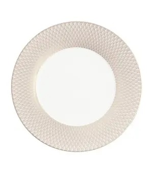 Christofle Porcelain Malmaison Platinum Impériale Underplate - Silver