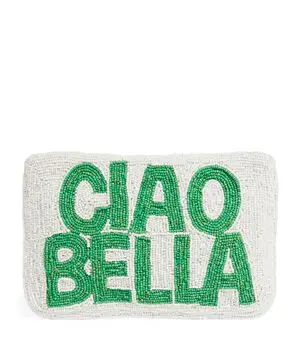 THE JACKSONS Bead-embellished Ciao Bella Clutch Bag