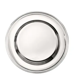 Christofle Plated Albi Round Platter - Silver