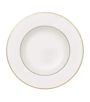 VILLEROY & BOCH Anmut Gold Deep Plate - White