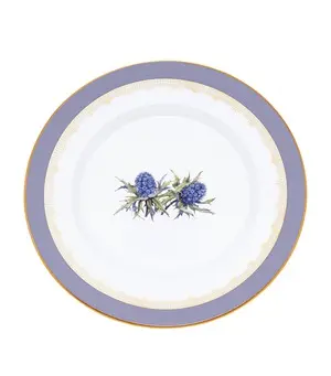 Halcyon Days Castle Of Mey Thistle Plate - Purple
