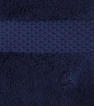 YVES DELORME Toile Bath Towel - Navy