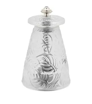 Lalique Feuilles Crystal Salt Grinder - Clear