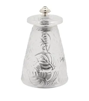 Lalique Feuilles Crystal Salt Grinder