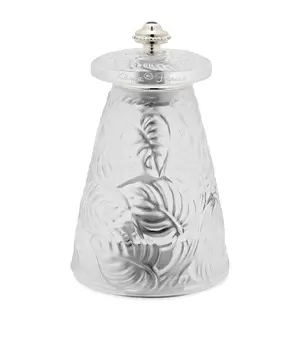 Lalique Feuilles Crystal Salt Grinder - Clear