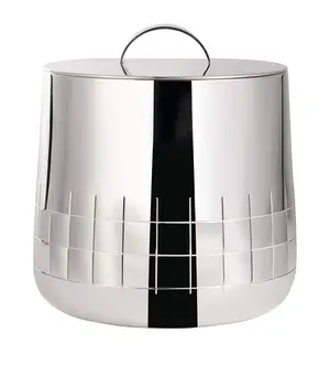 Christofle Plated Graphik Insulated Ice Bucket