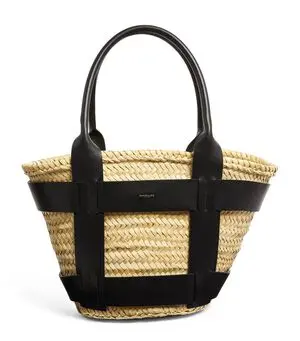 DEMELLIER Raffia Santorini Tote Bag