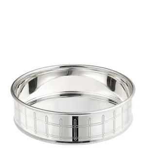Christofle Plated Graphik Bottle Coaster - Silver