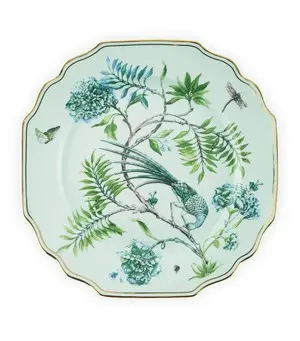 AQUAZZURA Set Of 2 Secret Garden Dinner Plates - Green