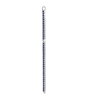MARIA TASH Diamond And Sapphire Eternity Bar Earring Charm - White