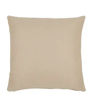 Frette Herringbone Cushion Cover - Beige