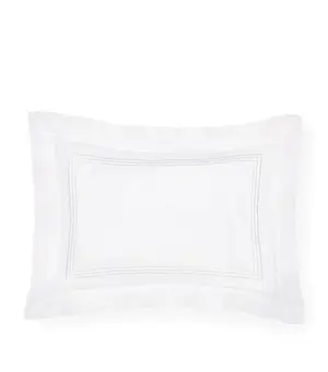 PRATESI Tre Righe Oxford Pillowcase - White