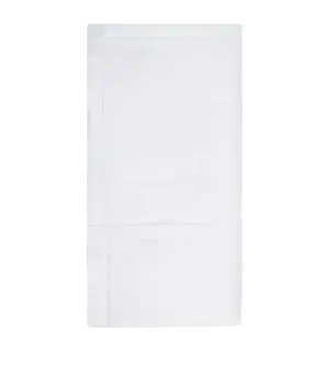 THOMAS FERGUSON Hemstitch Edge Napkin - White